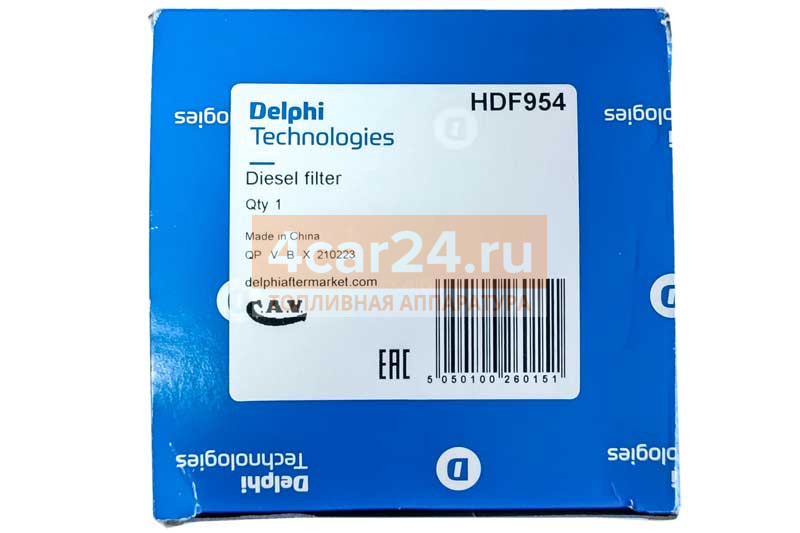 HDF954 DELPHI (164000884R) - Топливный фильтр Renault (Logan, Duster) 1 ...