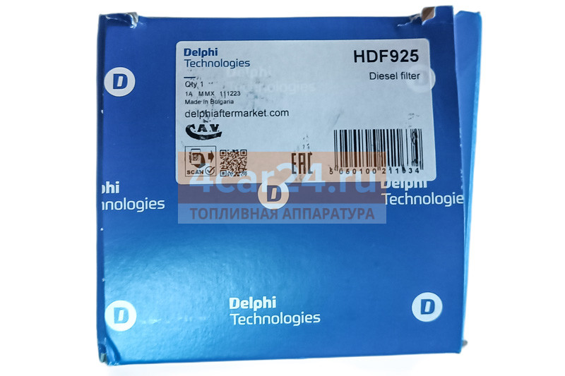 HDF925 DELPHI (6650921201) - Топливный фильтр SsangYong (Actyon, Kyron ...